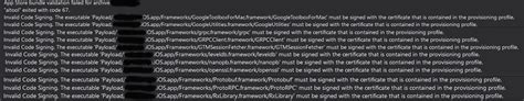 Xamarinforms Xamarin Forms Ios Distribution Appstore Error Stack
