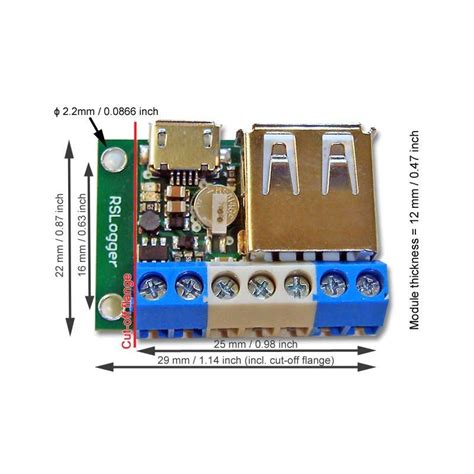 RSLogger Module ECO RS232 Data Logger Module For Embedded Systems