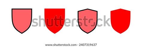 Shield Icon Set Illustration Protection Icon Stock Vector Royalty Free
