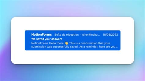 Submission Confirmation Emails Airformtable