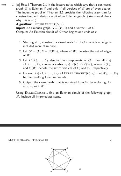 Solved Longrightarrow 1 B Recall Theorem 2 1 In The Chegg Com