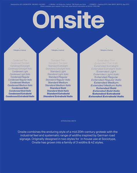 Onsite Typeface Behance