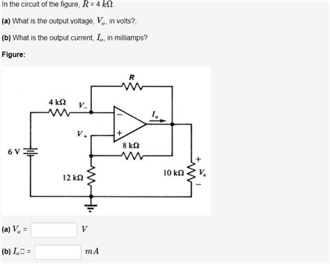 solved in the circuit of the figure r 4 kΩ a what is