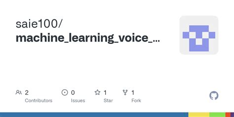 GitHub Saie Machine Learning Voice Recognition