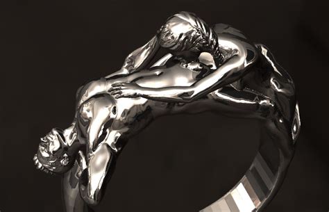 RINGS BDSM LGBT Sexual Statement Porno Pride Swing Gold Silver