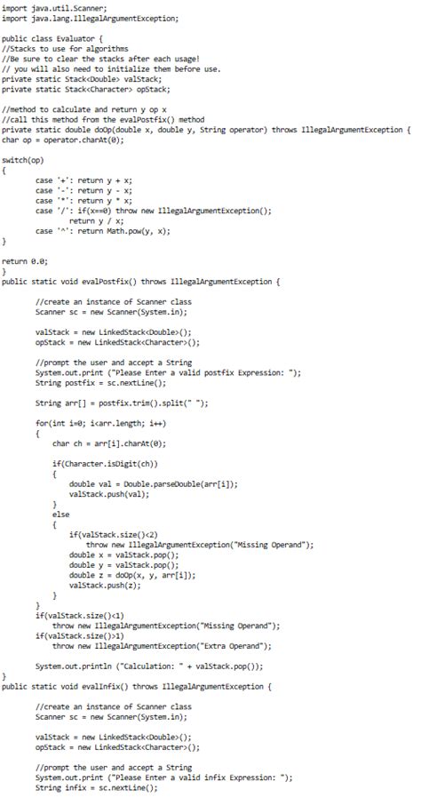 Solved Task 3 Infix To Postfix Create An Infix To Postfix