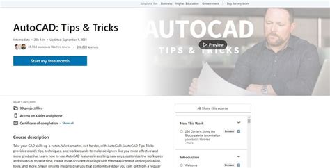 Best Training Courses Tutorials To Learn AutoCAD Free Online Free Cad Tips And Tricks