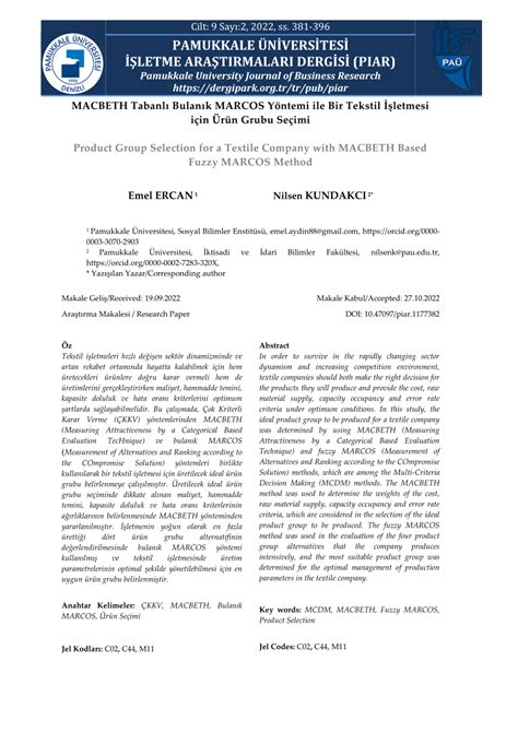 pdf product group selection for a textile company with macbeth based
