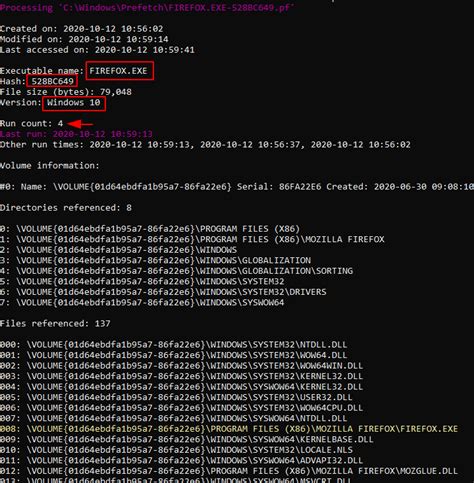 Forensic Investigation Prefetch File