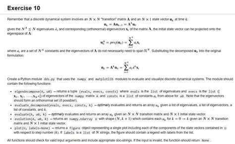 Exercise Remember That A Discrete Dynamical System Chegg