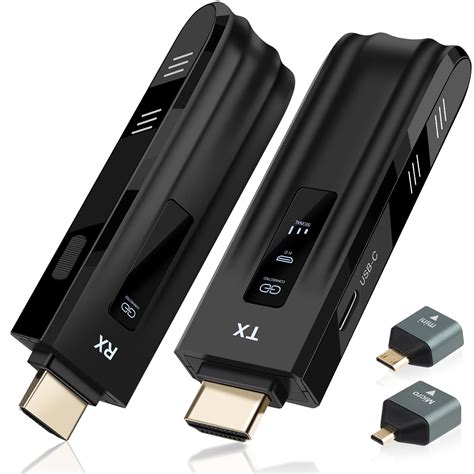 Buy Wireless Hdmi Transmitter And Receiver Upgraded Led Display 4k Decode And 1080p Output Plug