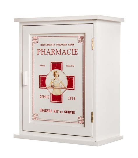 Dřevěná nástěnná lékárnička PHARMACIE | E-safetyshop.eu