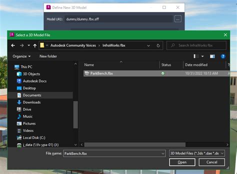 Infraworks Site Insights Create New City Furniture Autodesk Community