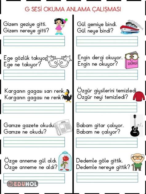 G Sesi Okuma Anlama Al Mas Eduhol Ders Videolar Zle Online Test Z Etkinlik Ndir