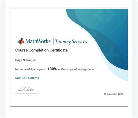 Priya Srivastav On Linkedin Certification Of Matlab Onramp