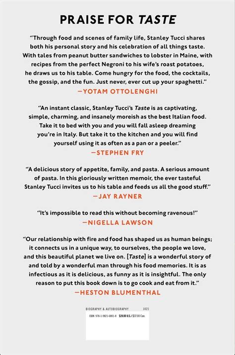 Taste Book By Stanley Tucci Official Publisher Page Simon
