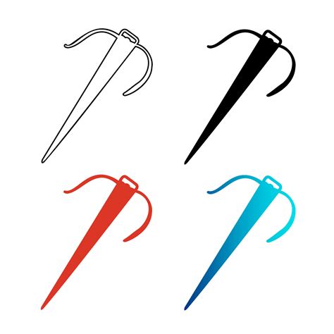 Abstract Sewing Needle Silhouette Illustration 25840565 Vector Art At