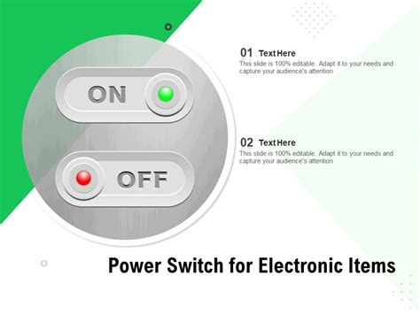 Power Switch For Electronic Items Ppt PowerPoint Presentation Professional Themes PDF