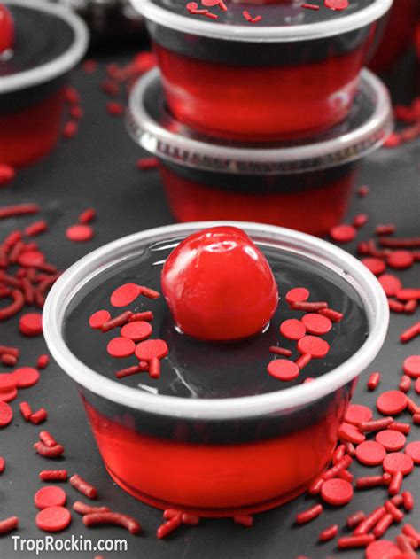 Vampire Kiss Jello Shots Trop Rockin Recipes