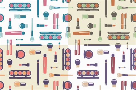 Makeup Vector Free Seamless Pattern