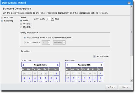 using the deployment wizard