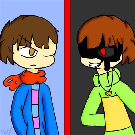Endertale Frisk And Chara By Themcoofer On Deviantart