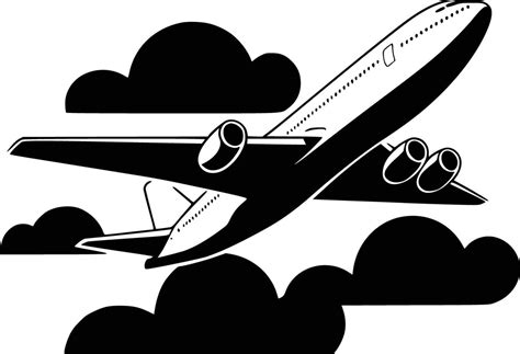 Airplane Flying In The Clouds Clipart 65356498 Vector Art At Vecteezy