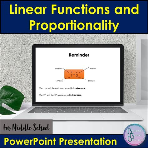 Linear Functions And Proportionality Powerpoint Presentation Math Lesson