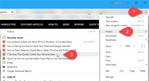 Quickly Reopen Tabs In Chrome And Firefox