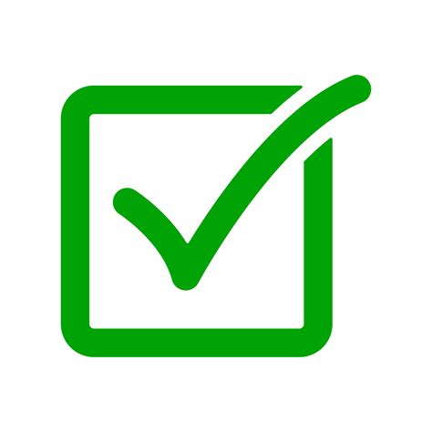 emphased green check box icon vector 34371003 vector art at vecteezy