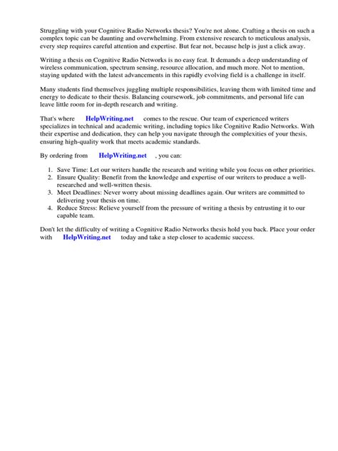 Cognitive Radio Networks Thesis Pdf Cognitive Radio Radio