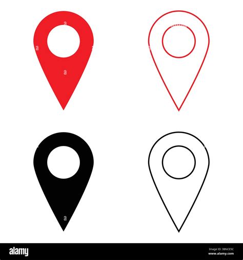 Set Of Location Pin Icons GPS And Map Pin Icon Navigation Vector Icon Set Map Marker Pointer