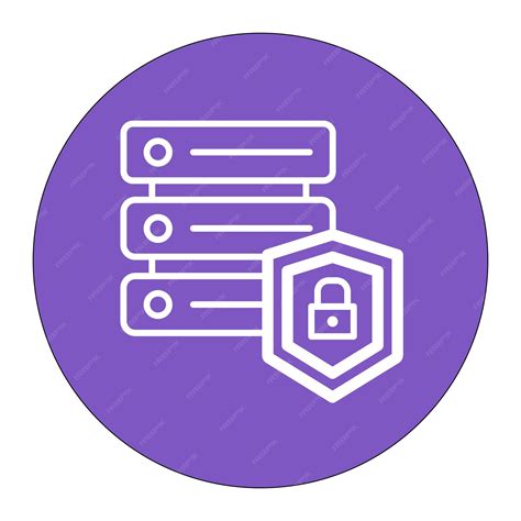 Premium Vector Database Security Vector Illustration