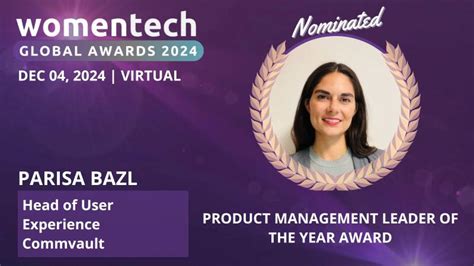Parisa Bazl On Linkedin Parisa Bazl Nominated For The Women In Tech