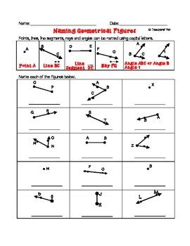 Points Rays Segments Lines And Angles By Teachers Pet TpT