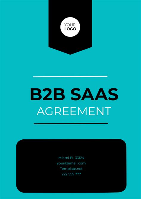 Free Saas Agreement Templates Editable And Printable
