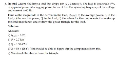 solved find the sinusoidal steady state output voltage