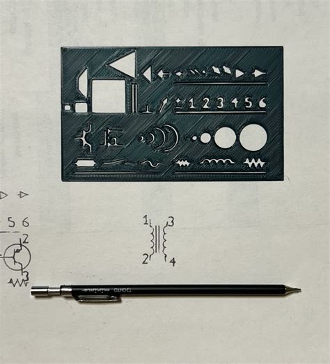 Ufs 156 More Electrical Diagrams Stencil Or Circuit Template By
