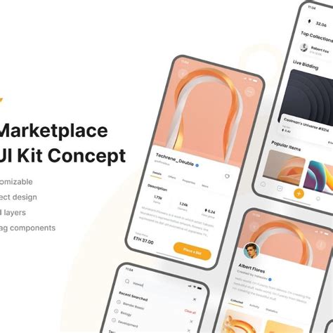 Foxy Nft Marketplace App Ui Kit