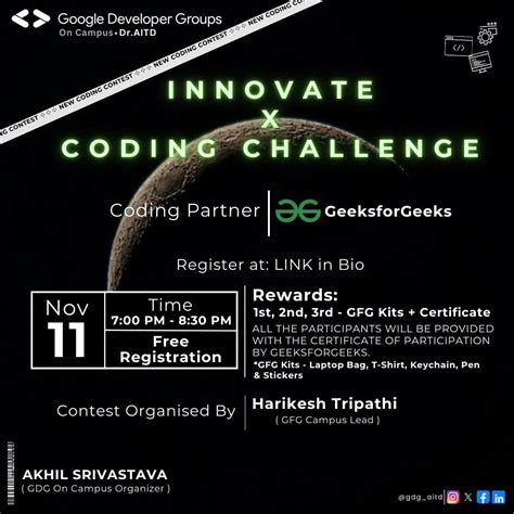 📢 Innovate X Coding Challenge 🌟 Calling All Coding Enthusiasts At Dr Ambedkar Institute Of