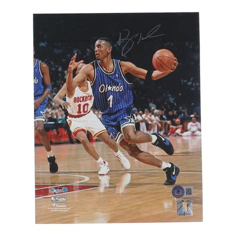 Anfernee Penny Hardaway Signed Magic 8x10 Photo Beckett Pristine