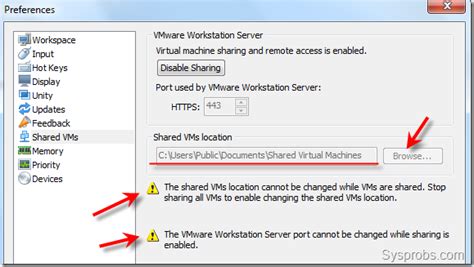 how to share virtual machines in vmware workstation and access them