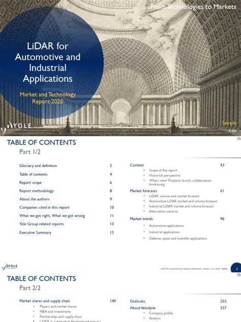 Ydr20114 Lidar For Automotive And Industrial App Sample Pdf Lidar