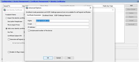Install And Renew Certificates On Asa Managed By Asdm Cisco