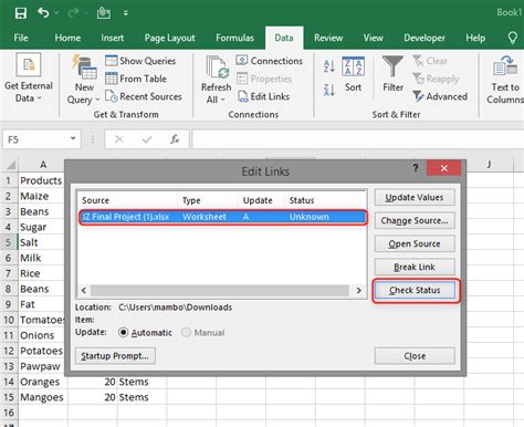 Break Links That Won T Break In Excel Solved Method