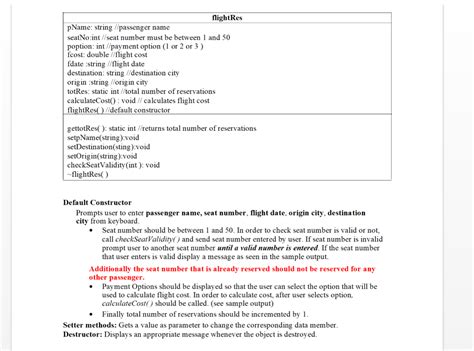 Flightres Pname String Passenger Name Seatnoint