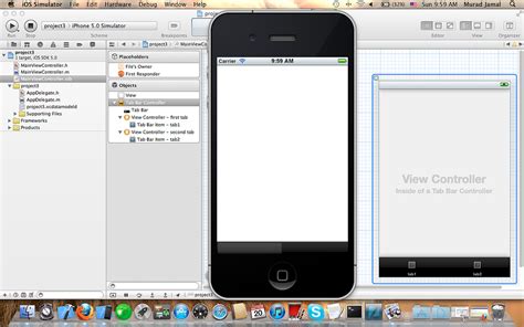 Iphone The Tab Bar Is Shifted Down Outside The Borders Of The Simulator Stack Overflow