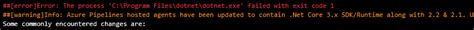failed to use sdk agent in azure devops build pipeline stack