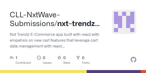 Github Cll Nxtwave Submissionsnxt Trendz Cart Features Nxt Trendz E