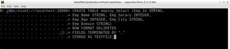 Hive Create Table Commands And Examples Dataflair